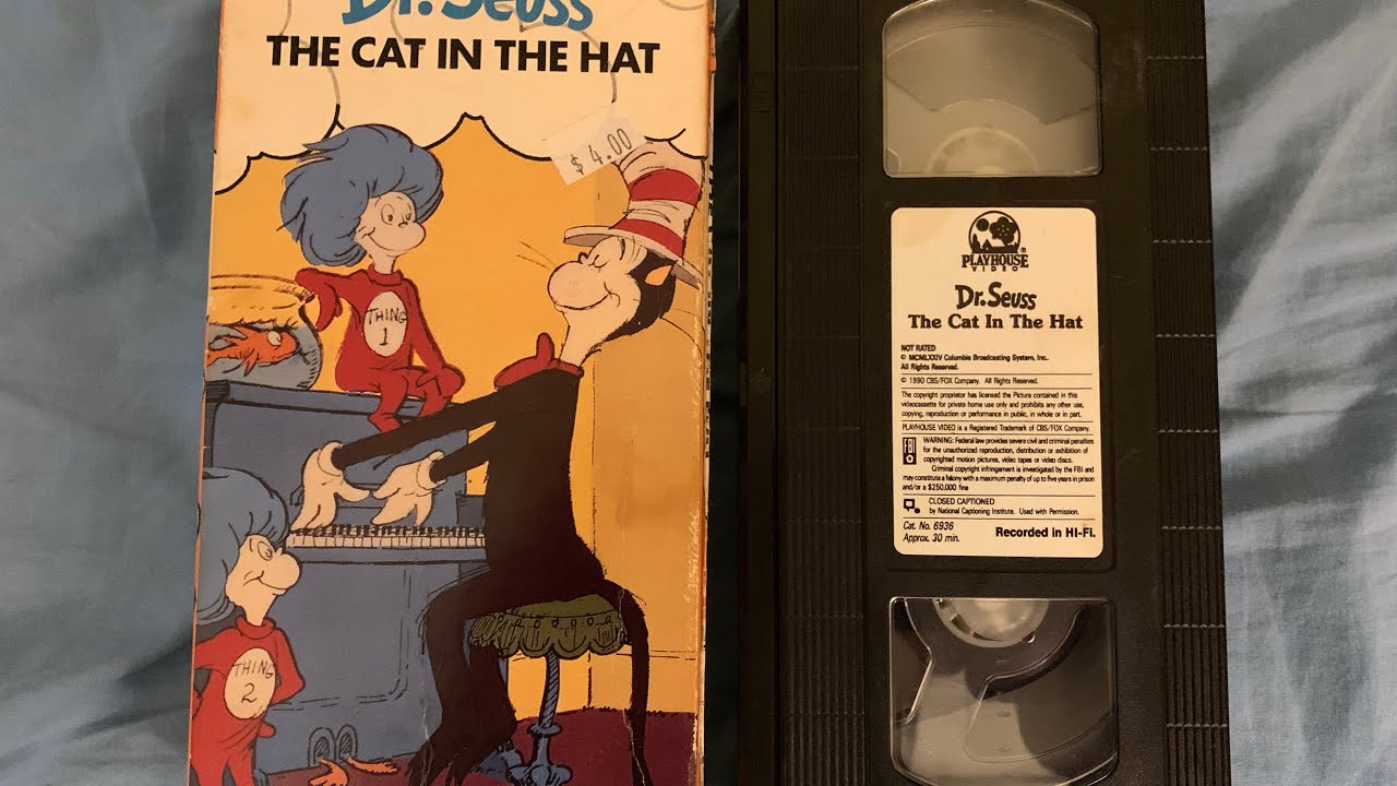 Dr. Seuss' The Cat in the Hat (1971) (1989 VHS, Early 90s Reprint ...
