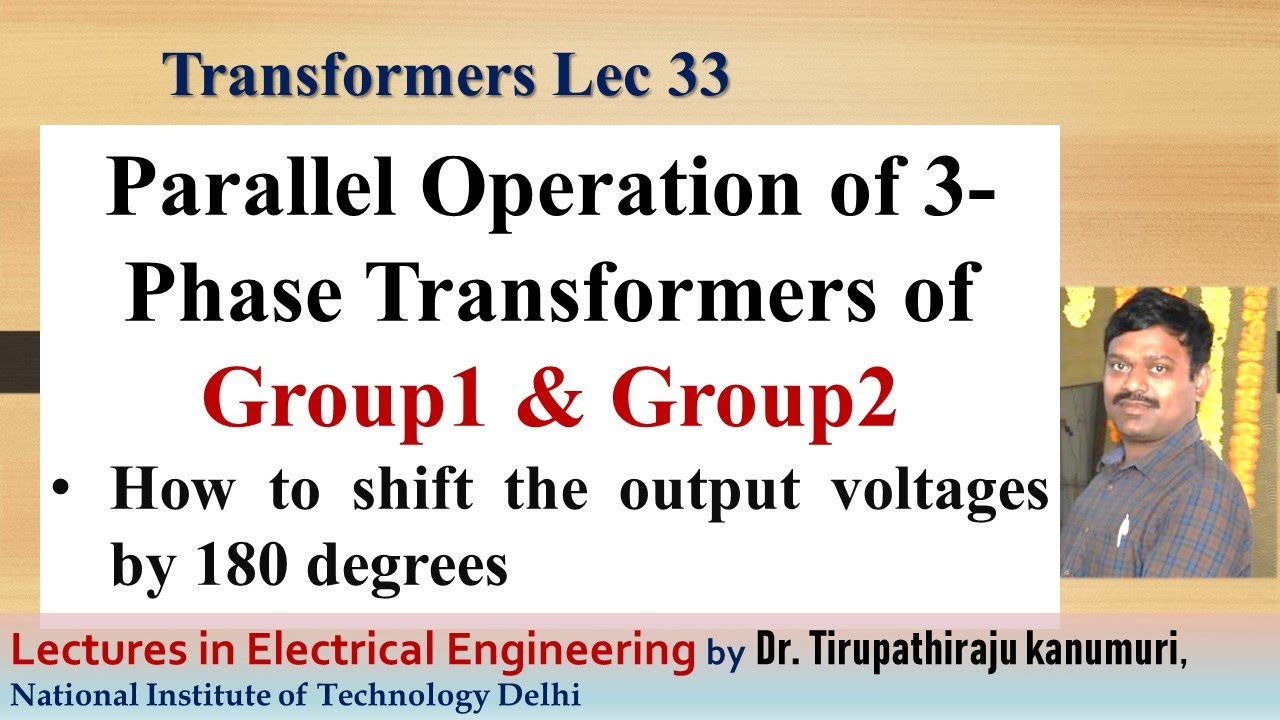 TF33 Parallel Operation of 3 Phase Transformers of Group1 and Group2 ...