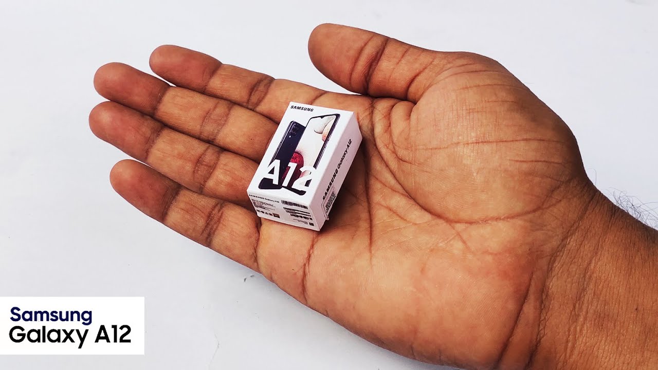 Miniature Samsung Galaxy A12 mobile unboxing | mini mobile box unboxing ...