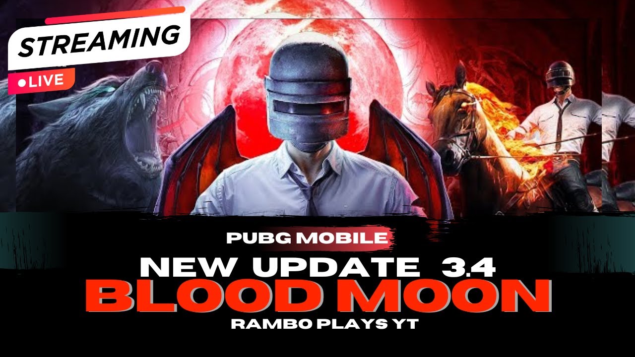 🔴VAMPIRE MODE UPDATE 3.4 | PUBG MOBILE LIVE - YouTube