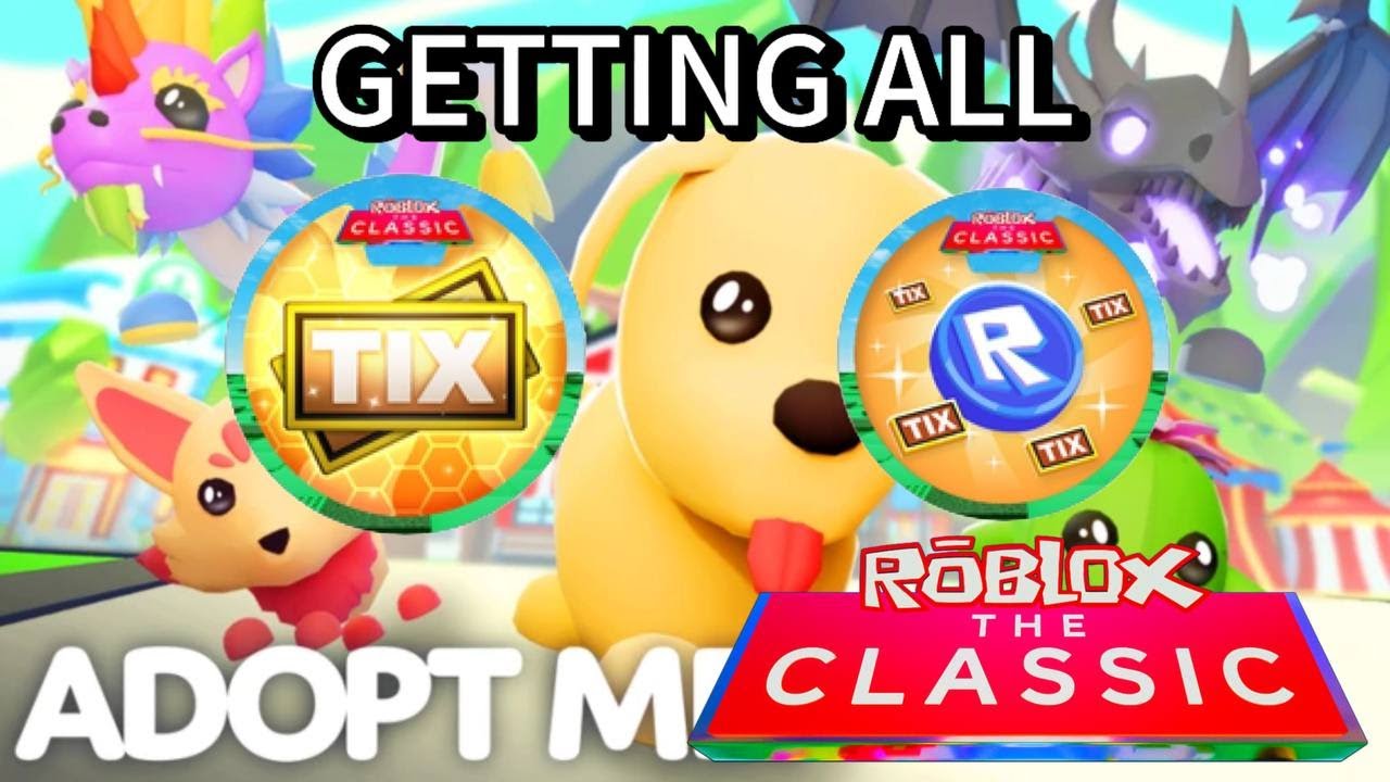 Getting All THE Tix and Token in ADOPT ME (ROBLOX THE Classic Event ...