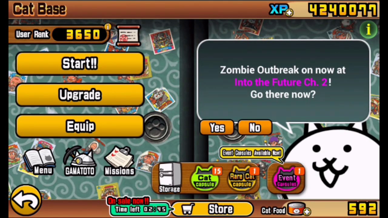 The Battle Cats - USER RANK 3600-3650 - CRAZED CATS LV. 30 - YouTube