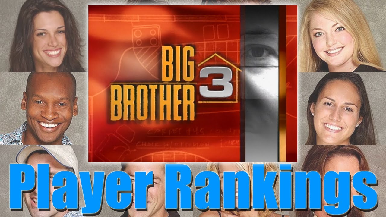 Big Brother 3 (US) - Player Rankings - YouTube