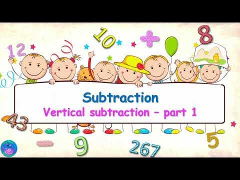 Vertical subtraction (without borrowing) | subtraction techniques ...
