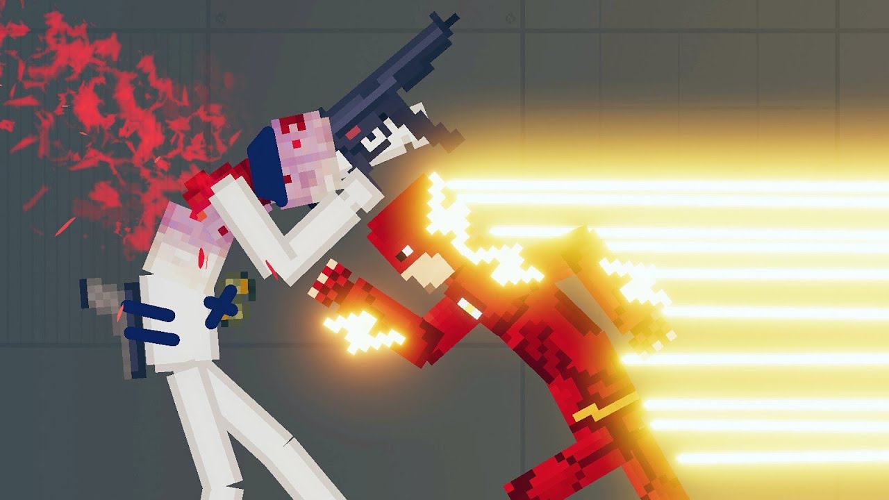 The Flash Justice League fight crime in People Playground 1.16 beta ...