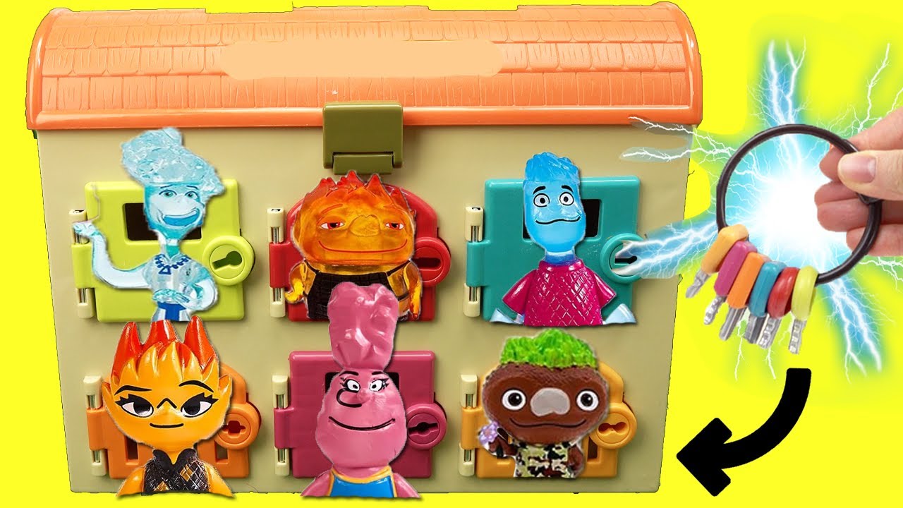 Elemental Movie Surprise Doors with Keys + DIY Crafts for Kids - YouTube