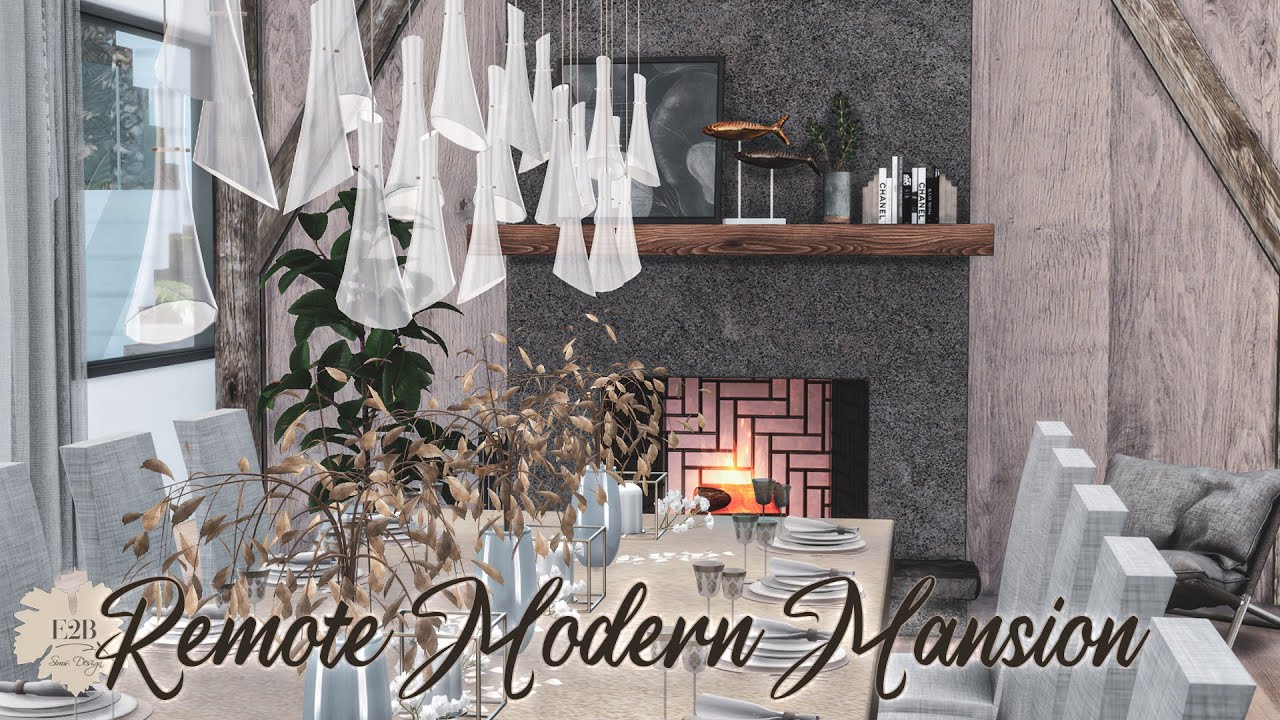 REMOTE MODERN - Windenburg | Sims 4 CC Speed Build | DOWNLOAD LINK ...