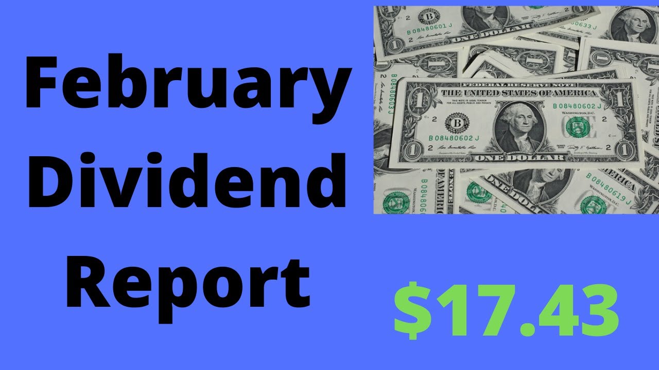 February 2020 Dividend Stocks Income Report! - YouTube