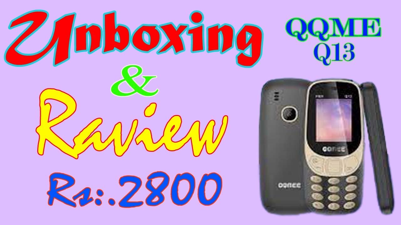 QQME Q13 keypad mobile unboxing in pakistan | QQME Q13 keypad mobile Rs ...