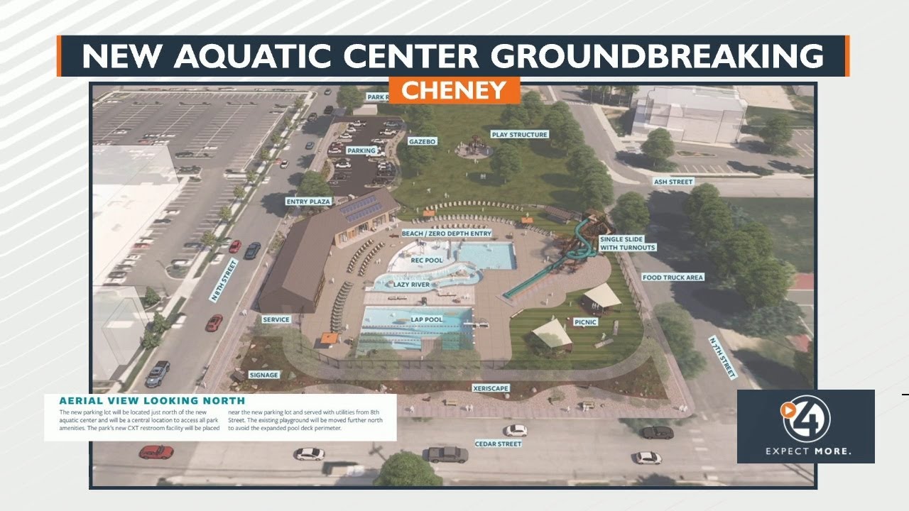 New Cheney Aquatic Center groundbreaking - YouTube