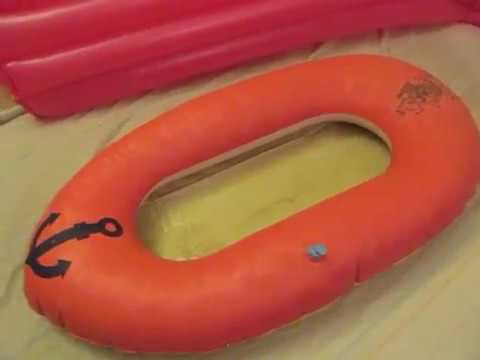 Vintage boat deflate - YouTube