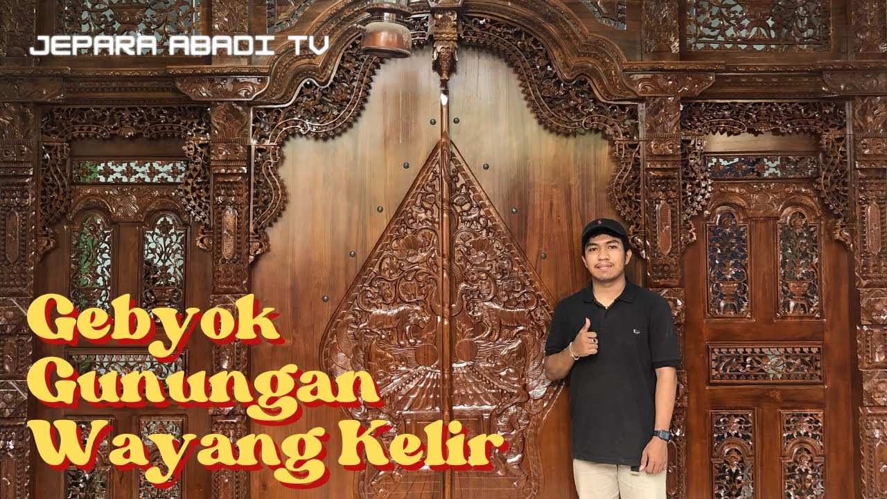 Proses Pemasangan Gebyok Ukir Jepara Gunungan Wayang Kelir 3,5 Meter ...