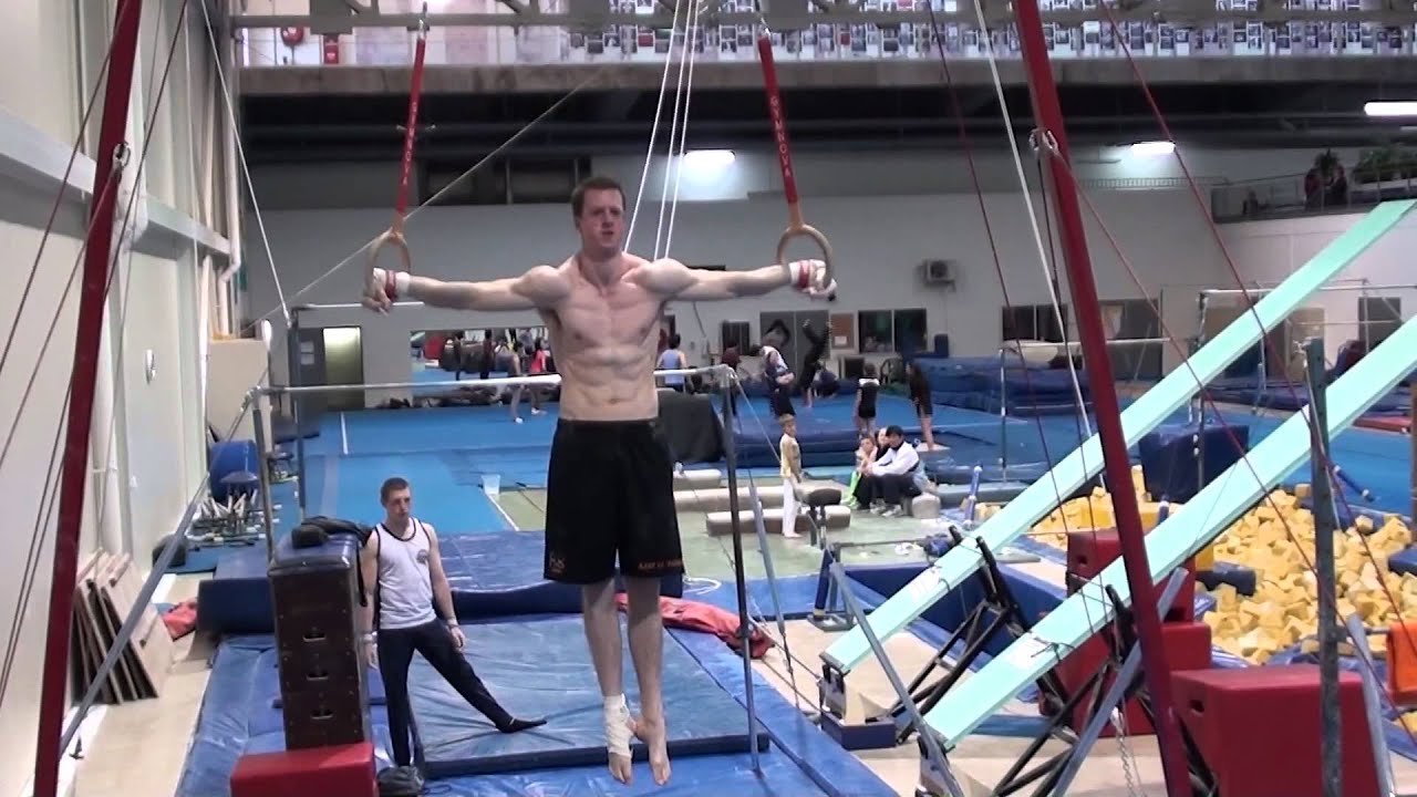 September 2012 Lachlan Walker - Practice Rings Routine - YouTube
