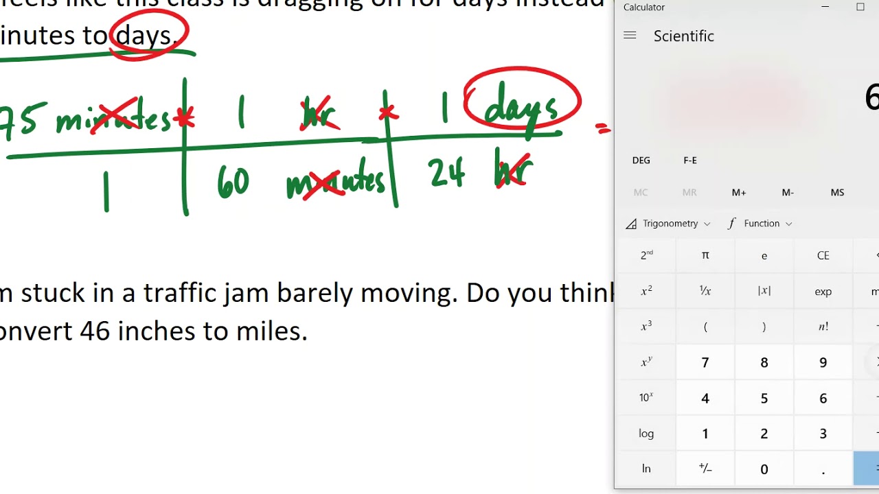 Unit Conversions with T Charts 2 - YouTube
