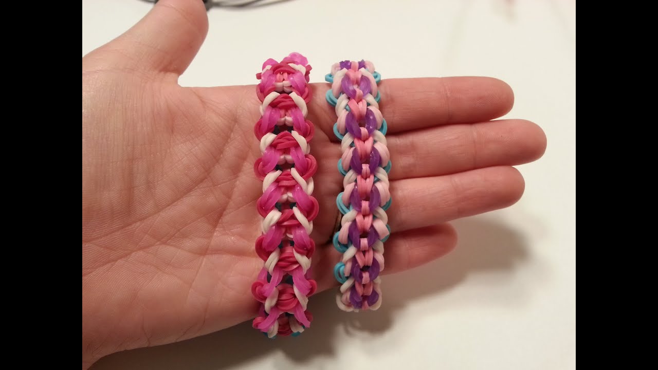 My New Reversible "Wonderland" Rainbow Loom Bracelet/How To Tutorial ...