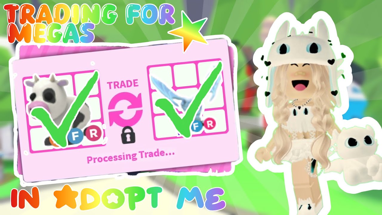 TRADING FOR MEGA EXOS IN ADOPT ME #preppy #adoptme #preppyadoptme # ...