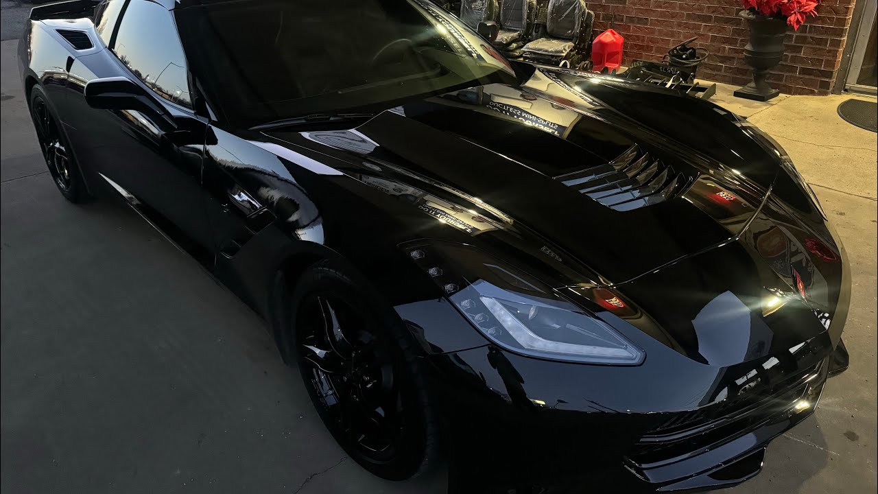 0-60 in a C7 Corvette SPINNING! Traction control on - YouTube