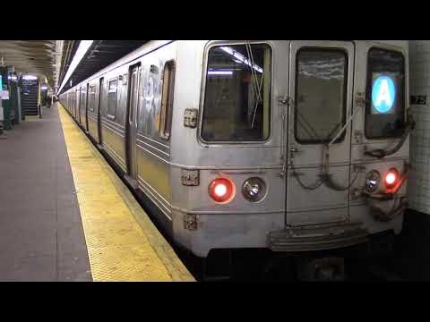 IND 8th Avenue Line: A Trains at 175th Street [R46, R179] - NYC Subway - YouTube