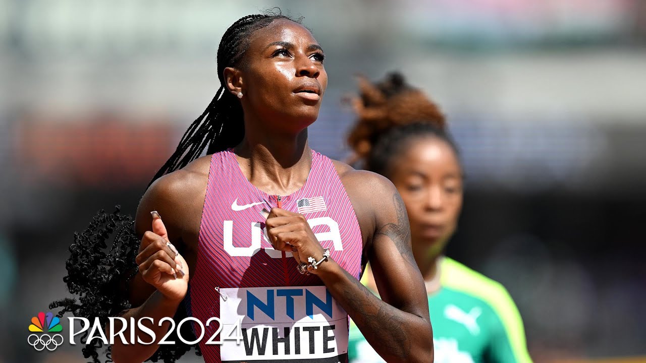 Kayla White shuts it down early, BARELY advances to 200m semis at ...