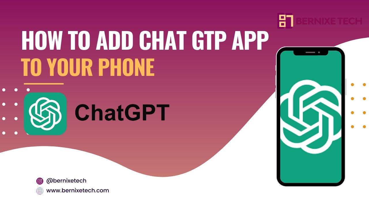 How To Add ChatGTP APP to your mobile phone. - YouTube