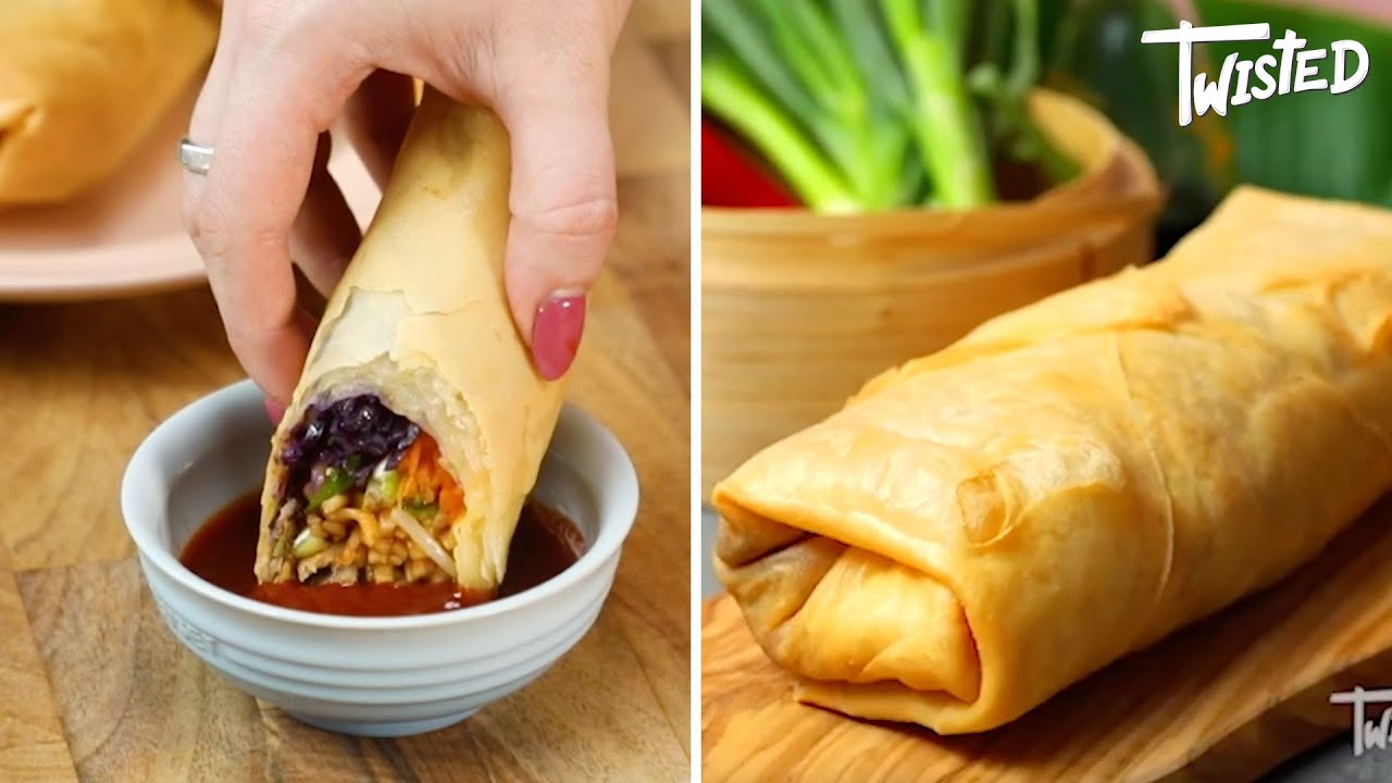 Asian Culinary Adventure: Crafting Giant Spring Rolls & More! | Twisted ...