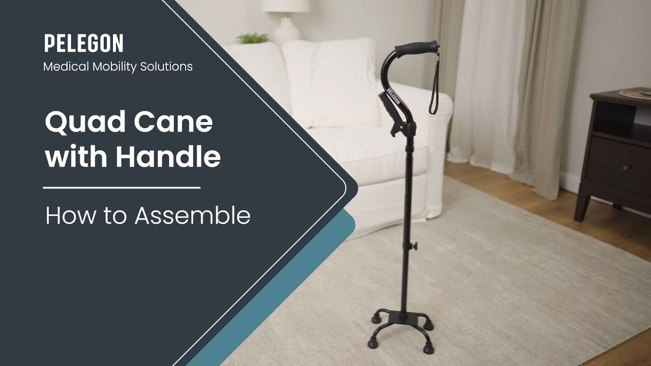 How To Assamble - Quad Cane with Handle - By PELEGON - YouTube