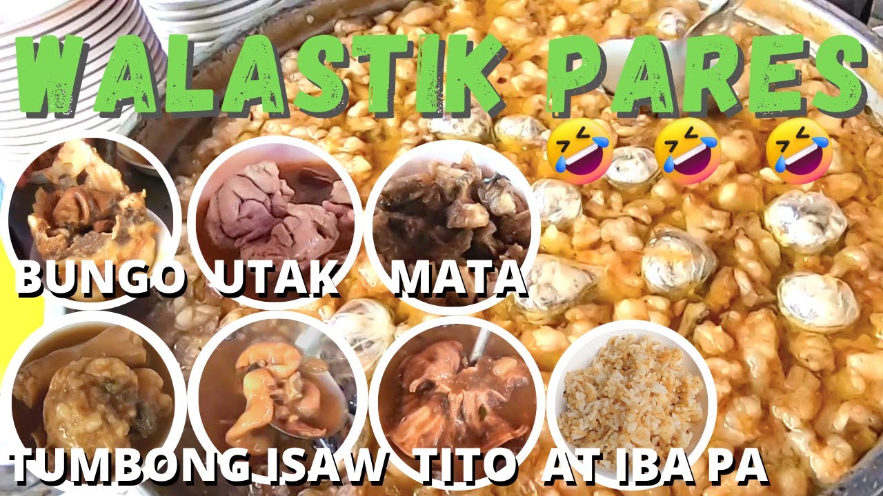 FILIPINO STREET FOOD | WALASTIK PARES NI KABAYAN WITH CASH GIVEAWAY ...