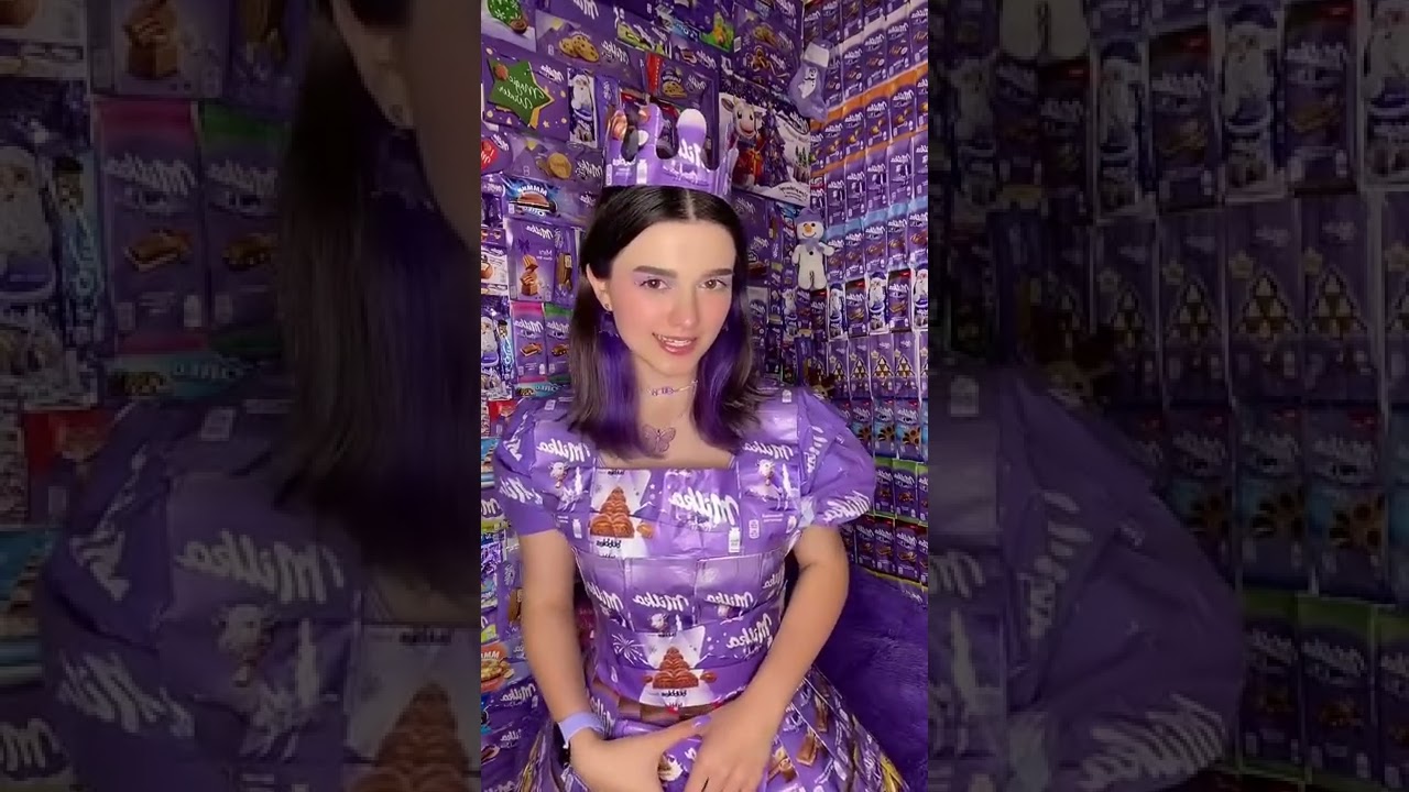 I want a golden ticket🏷💜 Milka Queen🍫💜 #tiktok #shorts #milka - YouTube