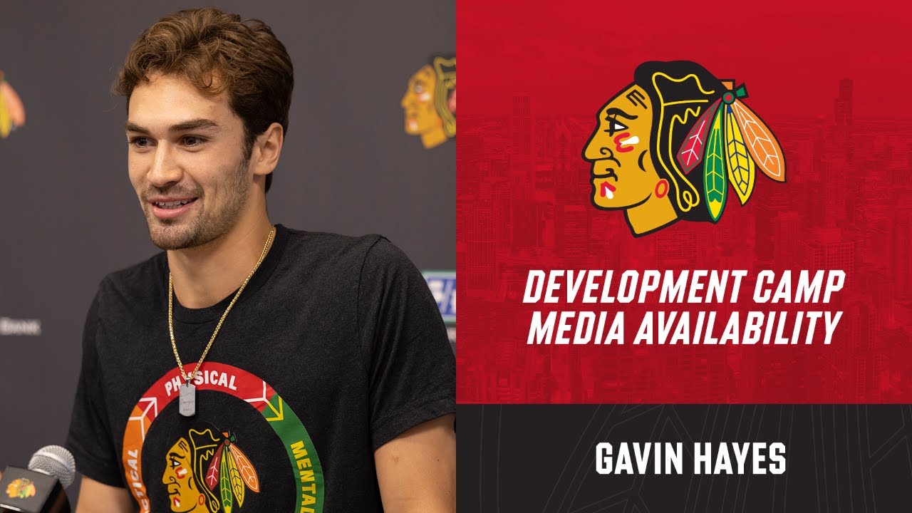 Gavin Hayes at Development Camp | Chicago Blackhawks - YouTube