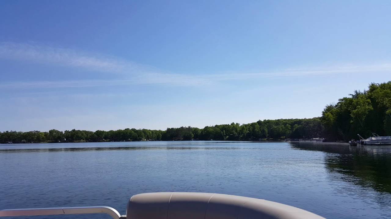 On the pontoon on Rifle Lake, Lupton, Mich. - YouTube