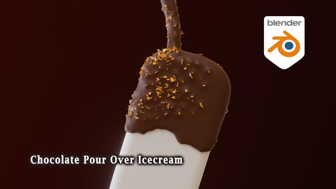 [Tut] Chocolate Pour Over Icecream with Volume Grid - Blender Geometry ...