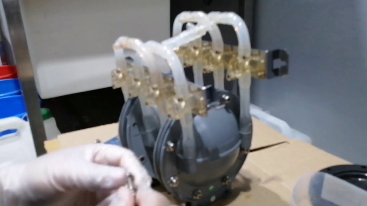 How to assemble dialysis machine balancing chamber - YouTube