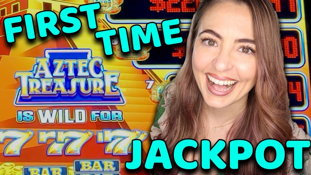 FIRST TIME PLAYING & LANDING A JACKPOT on Aztec Treasure Slot Machine ...