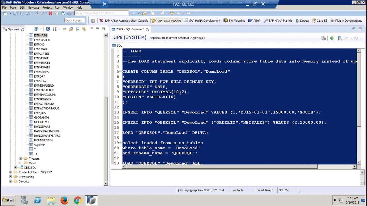 SAP HANA Commit rollback merge Day13 - YouTube