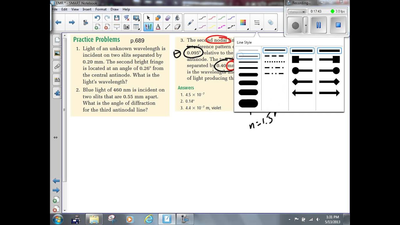 (414) More Diffraction and Interference Math - YouTube