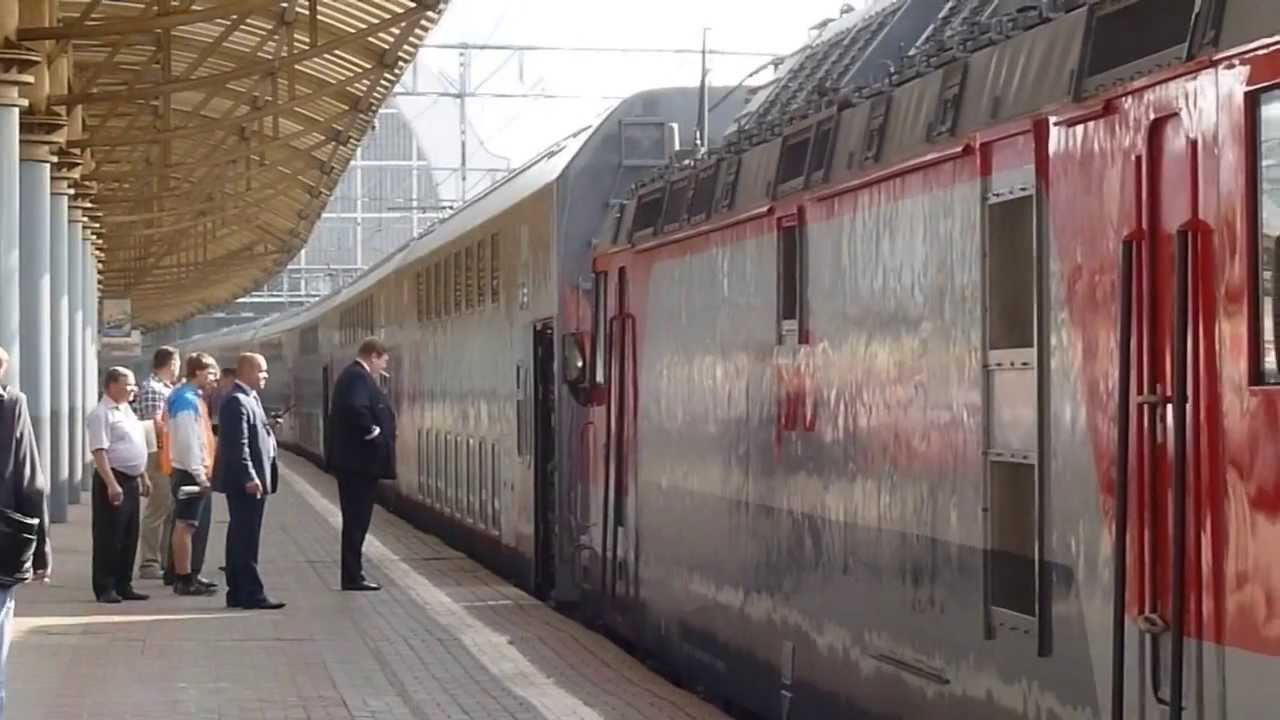 Первые двухэтажные вагоны РЖД / Russian double-decker rail cars - YouTube