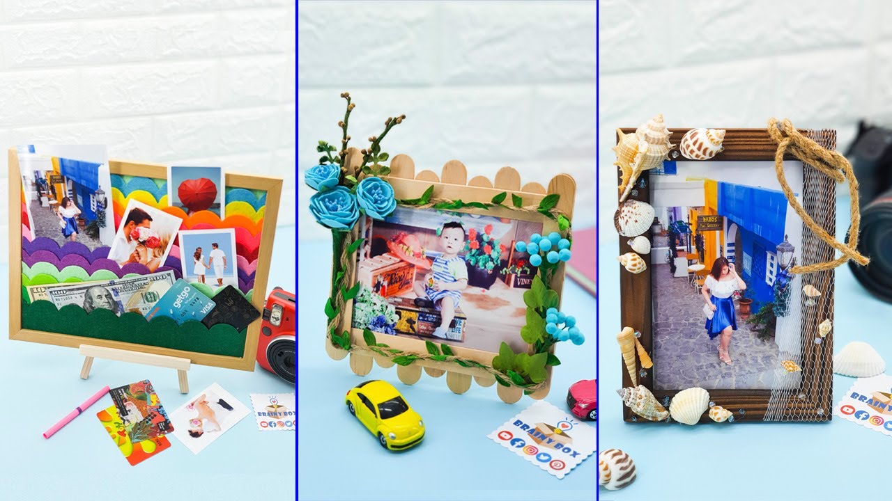 18 inventive unique photo frame make by your own way - Part 1 - YouTube