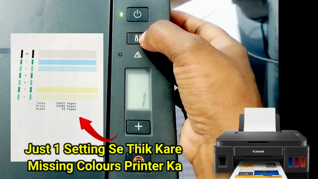 Canon Printer ink problem | How to fix Canon printer blank print ...
