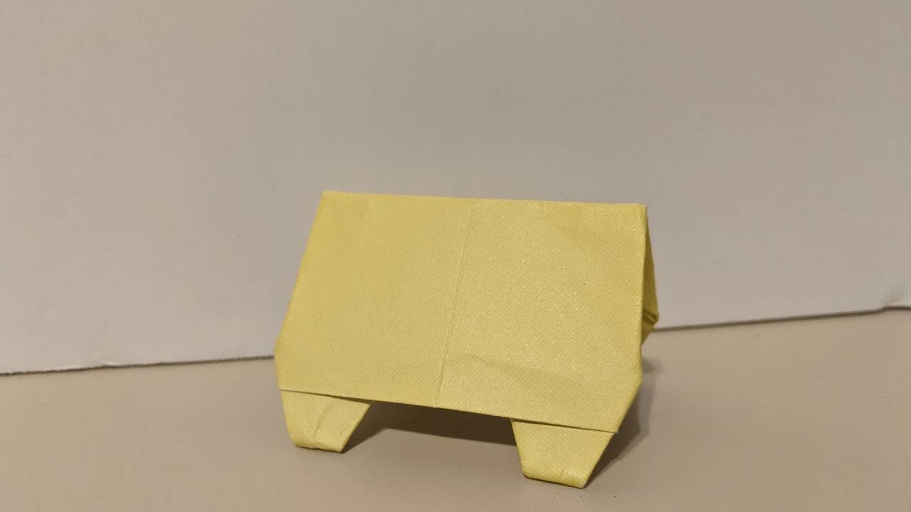 Origami Construction Sign (Storm Origami) - YouTube