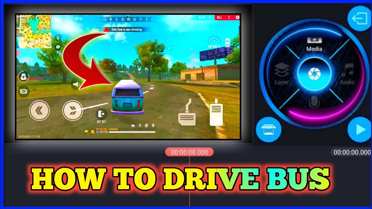 How To Drive Bus in Free Fire | How To Edit Like dbl n Free Fire ...