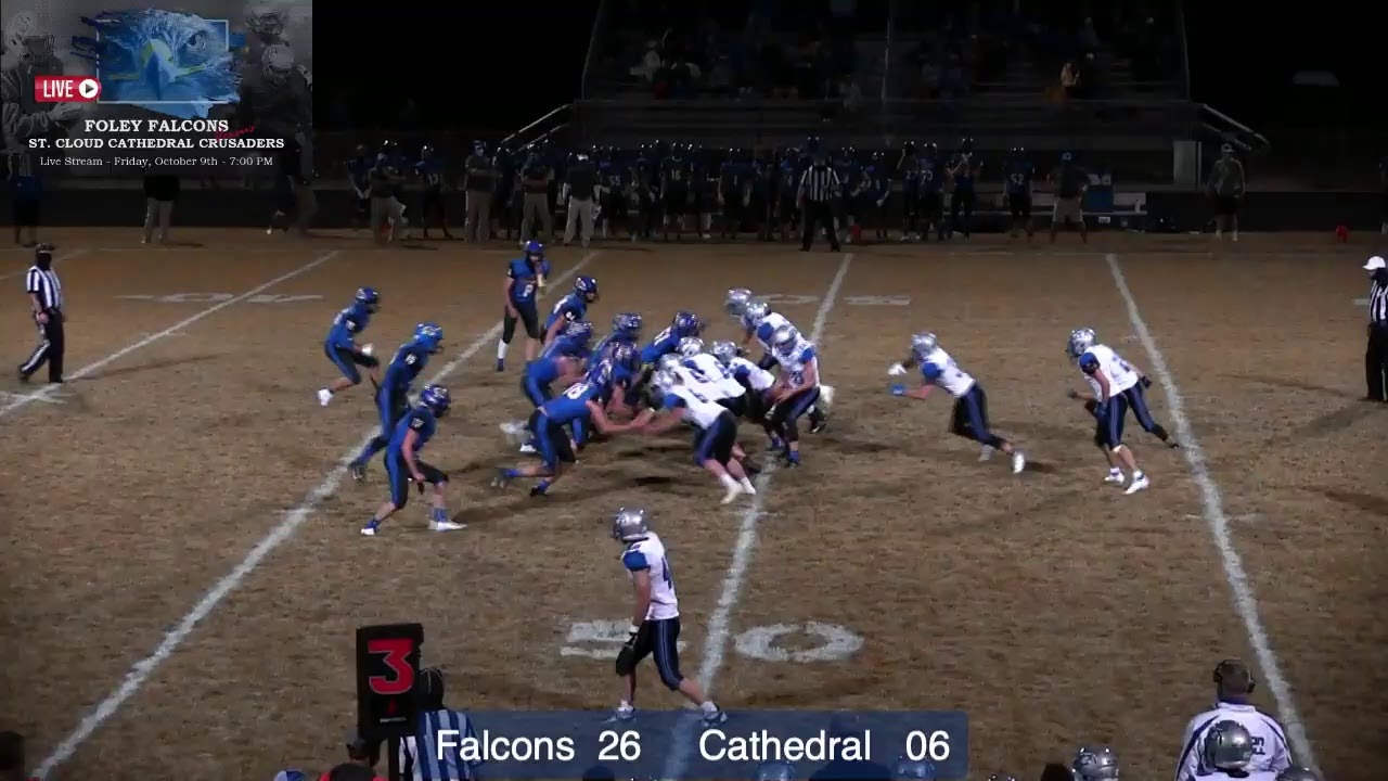 Foley Falcons v. Cathedral Crusaders, October 9, 2020 - YouTube