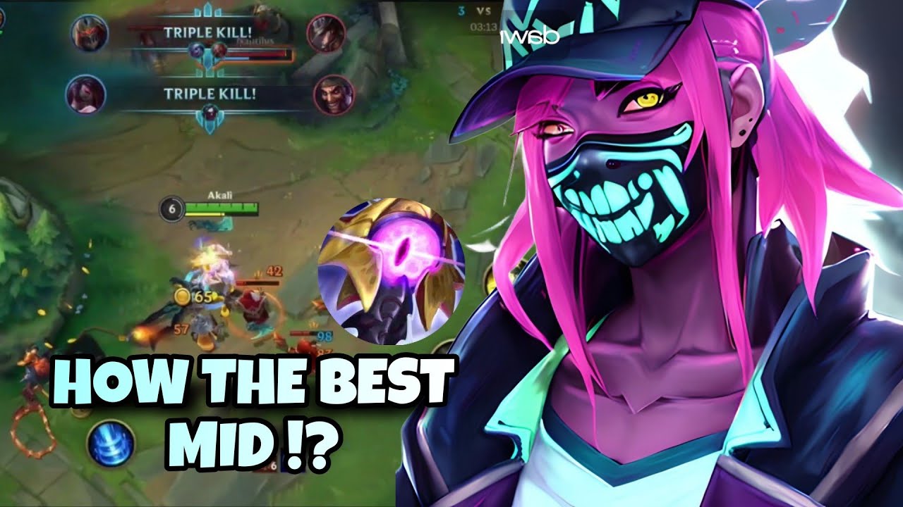 HOW THE BEST MID AKALI OR ZED !? | WILD RIFT AKALI | #wildrift #akali # ...