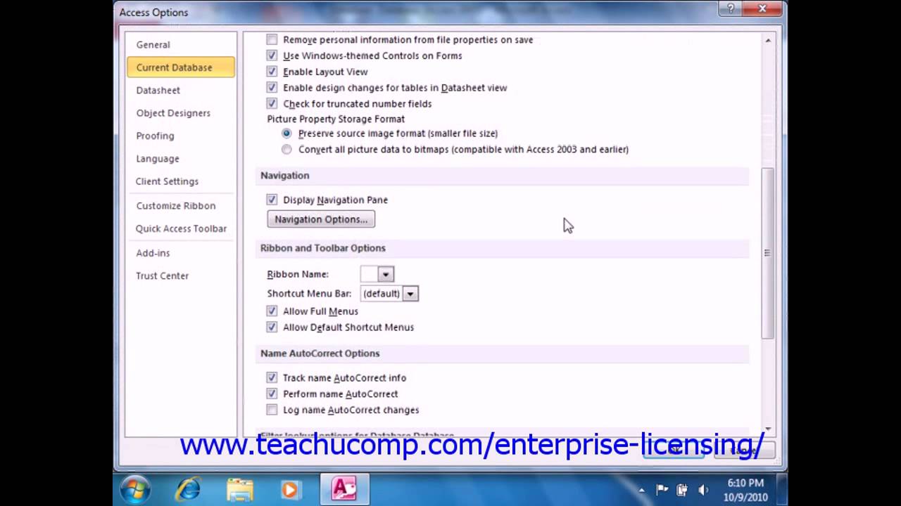 Microsoft Office Access Tutorial 2010 Customizing Toolbars 19.4 Employee Group Training - YouTube