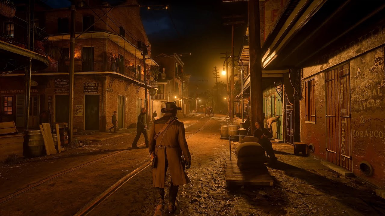 RDR 2 in 60 FPS - Runing from the Law - Saint Denis Intese Chase ...