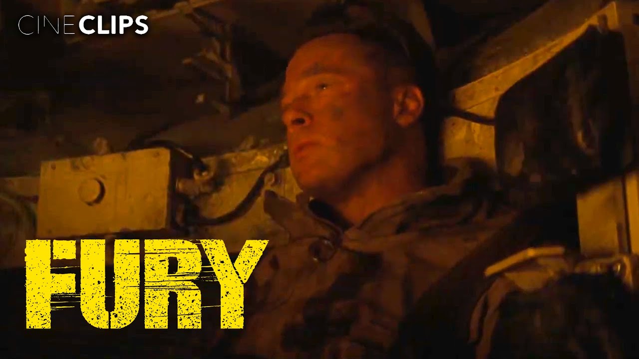 Fury | Wardaddy's Death (ft. Brad Pitt & Logan Lerman) | CineClips ...