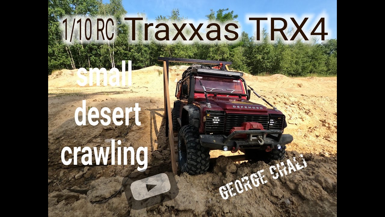 RC Traxxas TRX4 Defender small desert crawling - YouTube