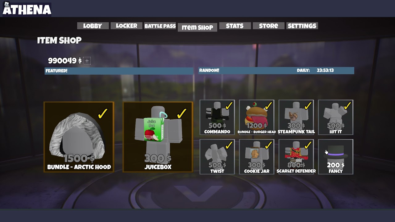 Athena Royale Item Shop (December 1st 21) - YouTube