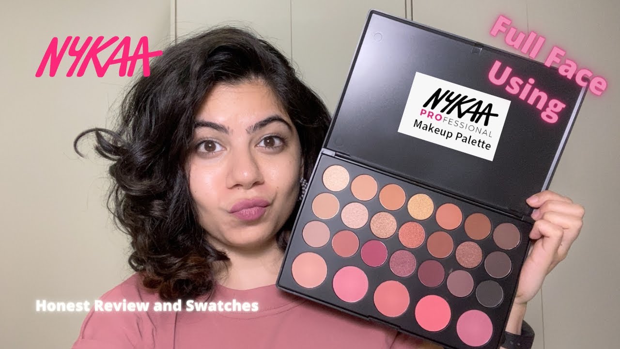 Full Face using the Nykaa Pro Eye Color Palette | Honest Review and ...