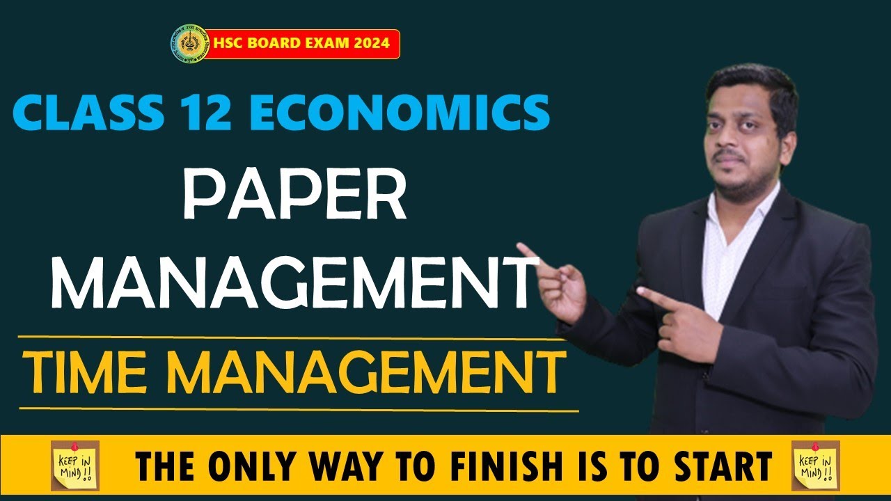 ECONOMICS PAPER MANAGEMENT / TIME MANAGEMENT / ASHISH SIR - YouTube