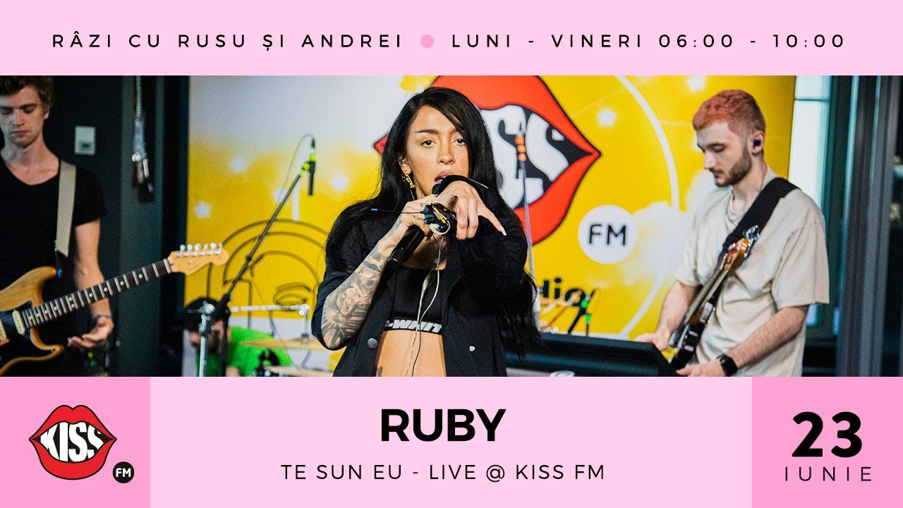 RUBY - Te sun eu (Live @ Kiss FM) - YouTube